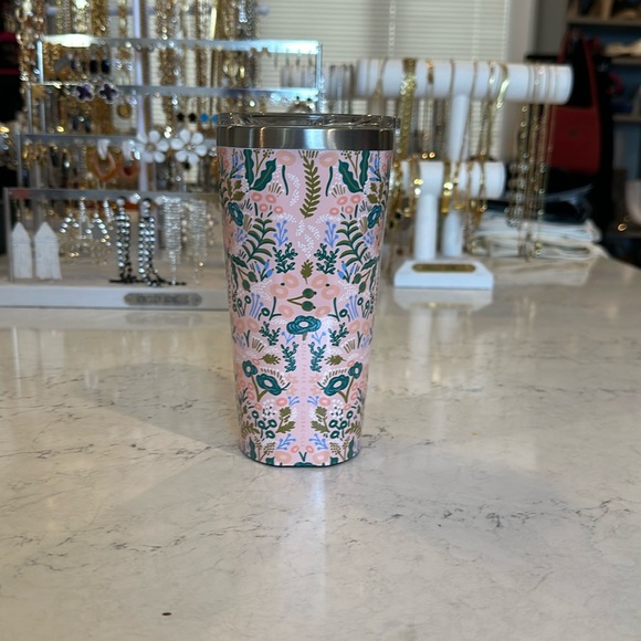 Corkcicle | Other | Rifle Paper Co X Corkcicle Pink And Blue Flower ...